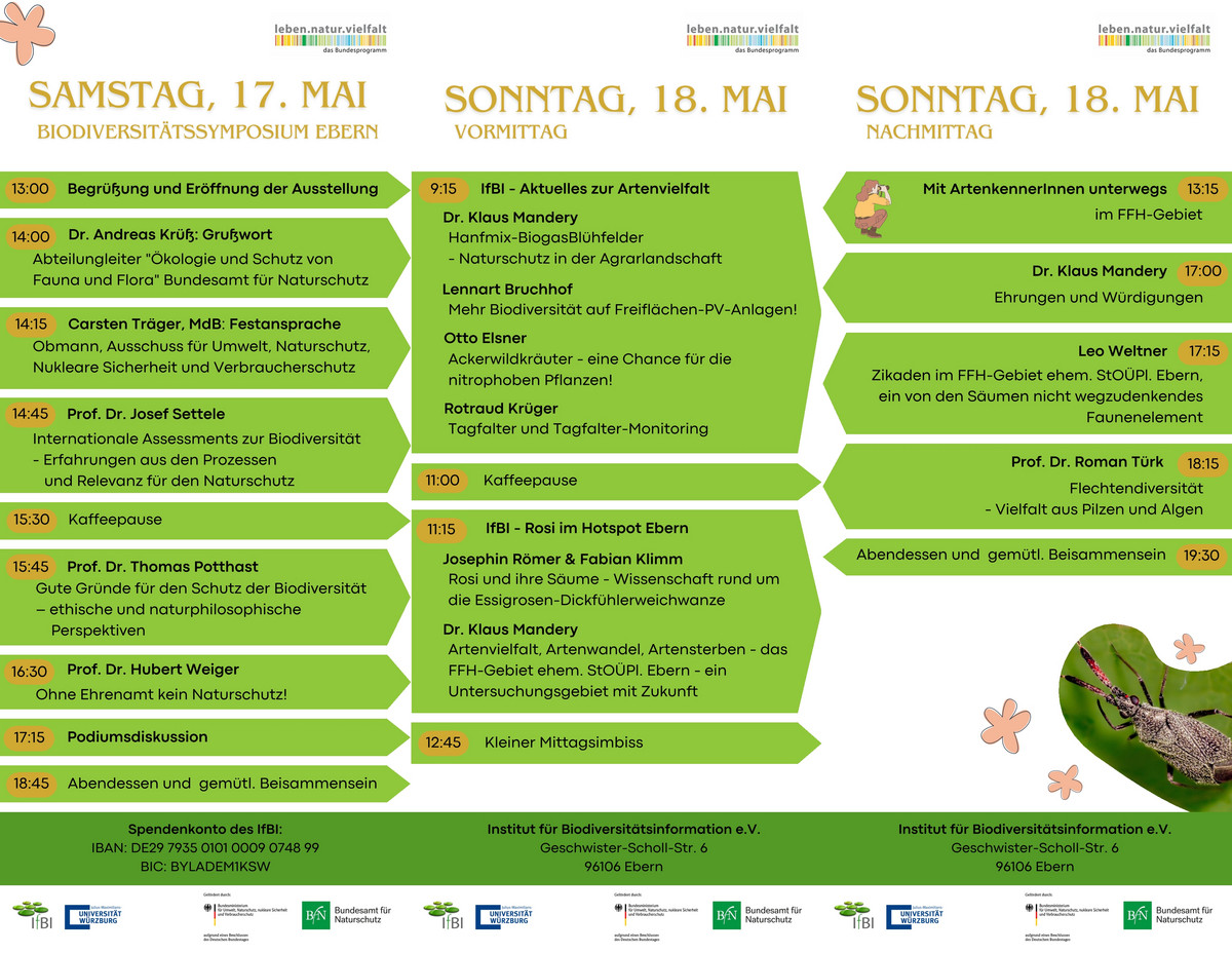 17. & 18. May 2025 Biodiversity festival in Ebern - Department of ...