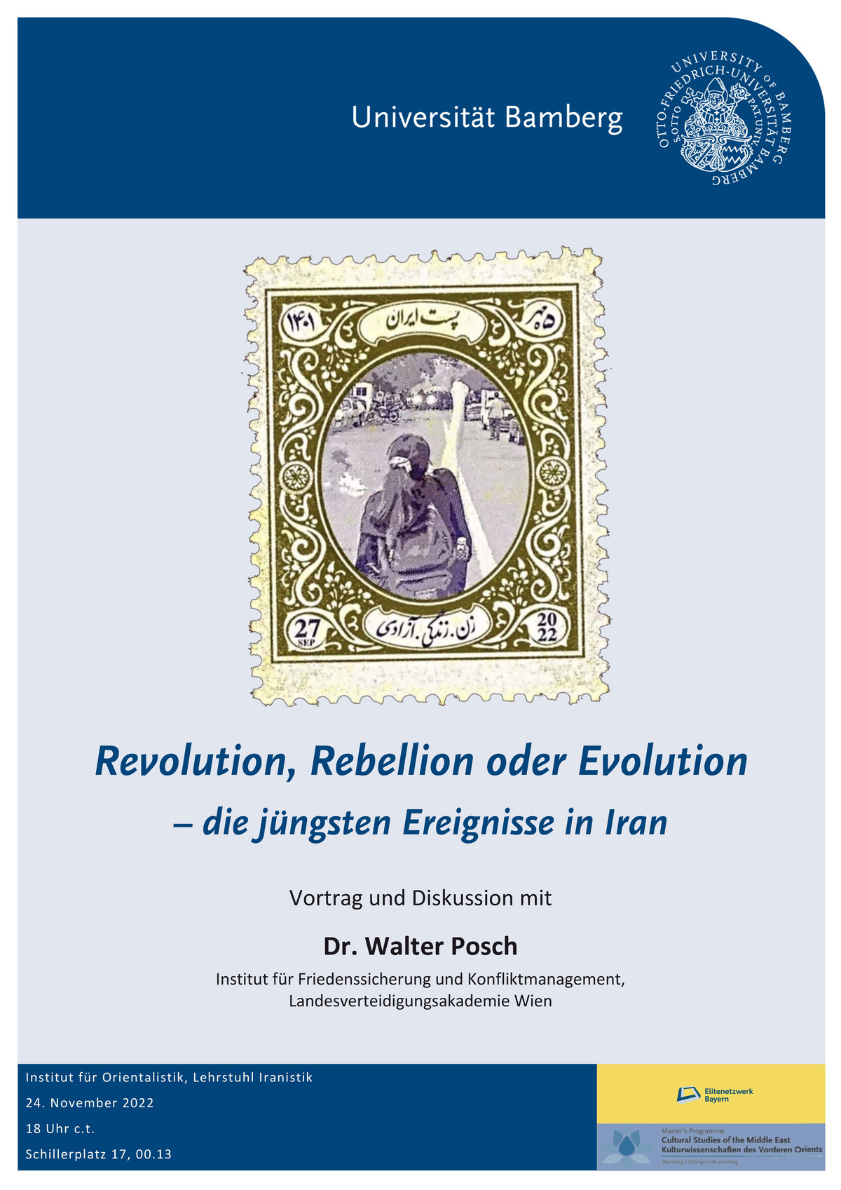 Vortrag/Diskussion mit Dr. Walter Posch: Vortrag/Diskussion mit Dr. Walter Posch: