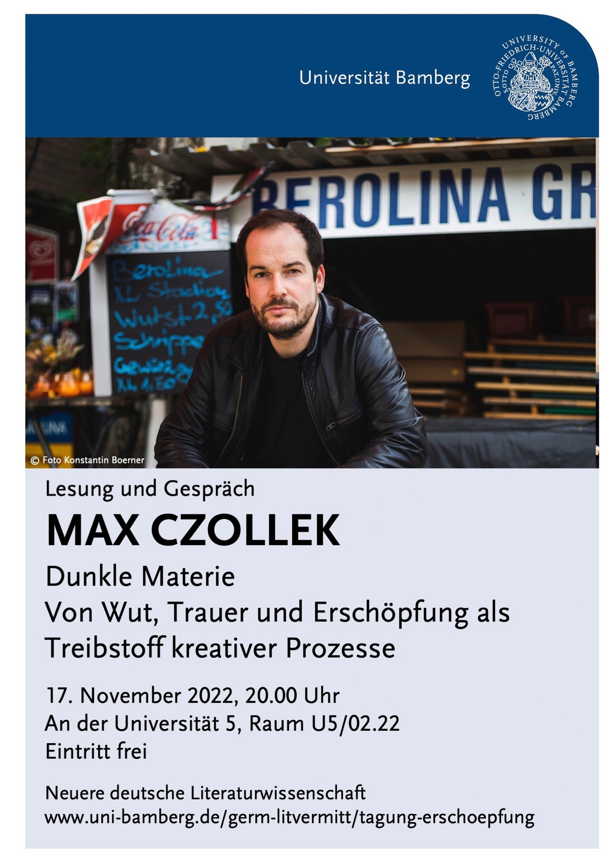 Max Czollek: Dunkle Materie - Professur für Neuere deutsche ...