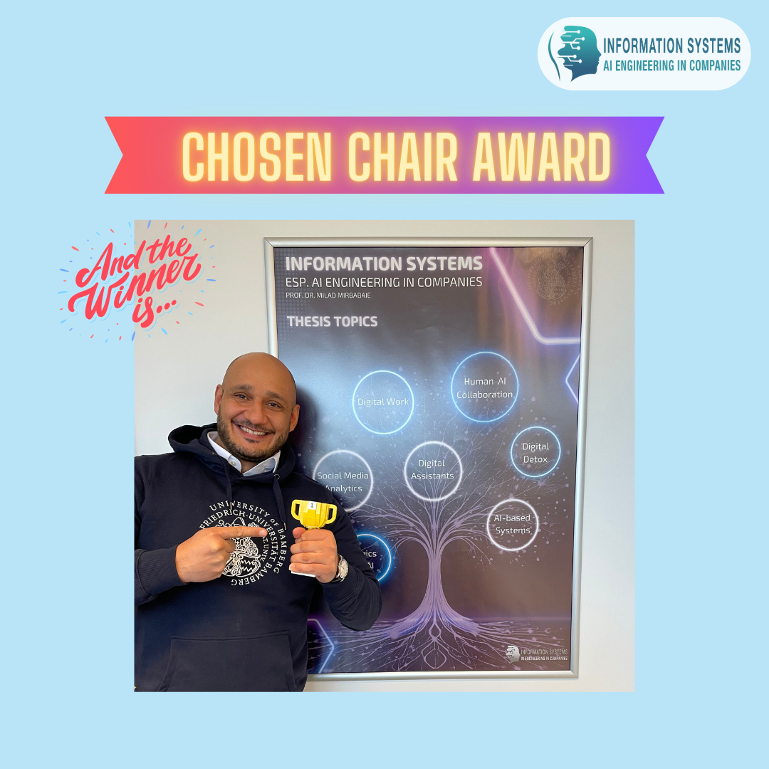Chosen Chair Award - Lehrstuhl für Wirtschaftsinformatik, insb. KI ...