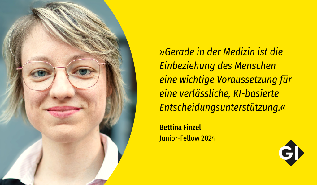 11.09.2024 Bettina Finzel vom Lehrstuhl Kognitive Systeme ist GI Junior ...
